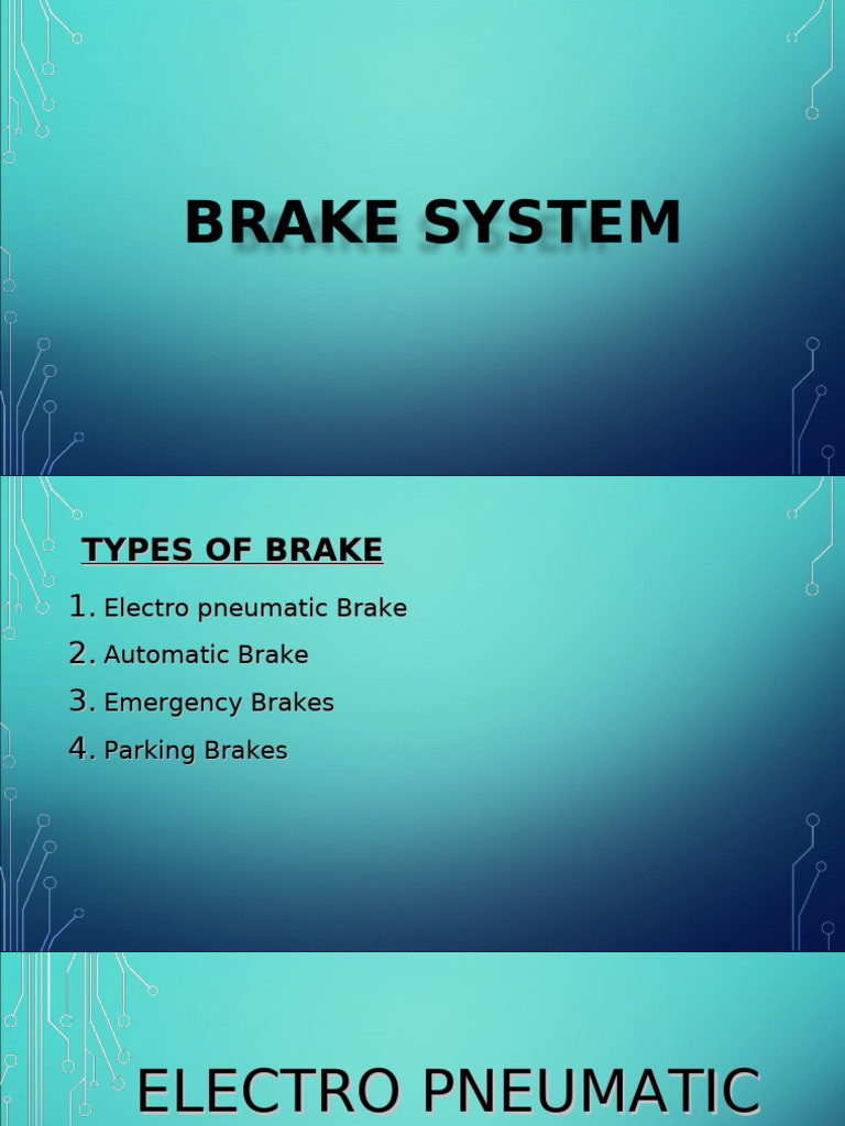 Brake System Vande Bhart | PDF | Valve | Technology & Engineering