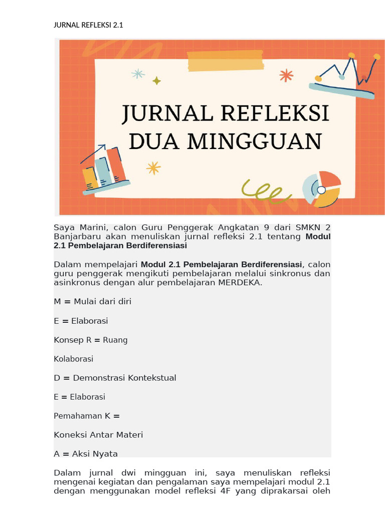 Jurnal Refleksi 2-1 | PDF