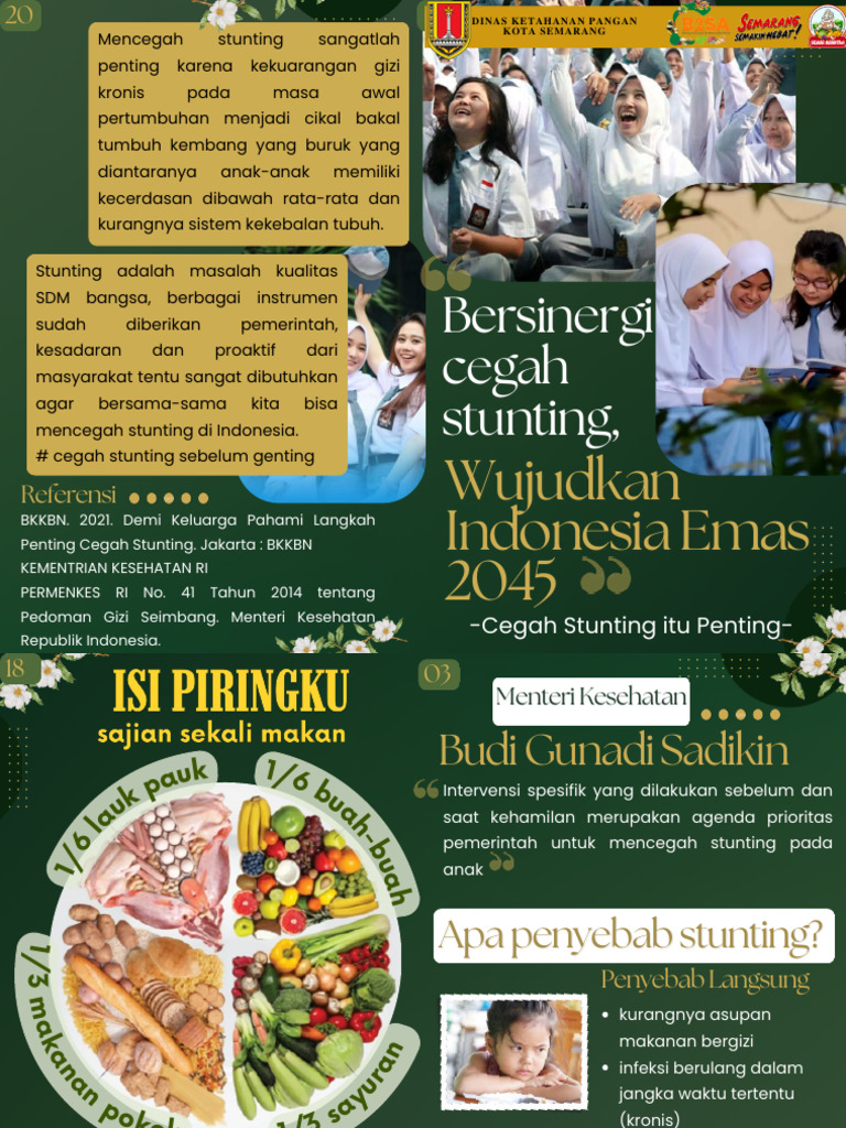 Brosur Internalisasi B2SA Cegah Stunting (1 Brosur 5 Lembar) | PDF