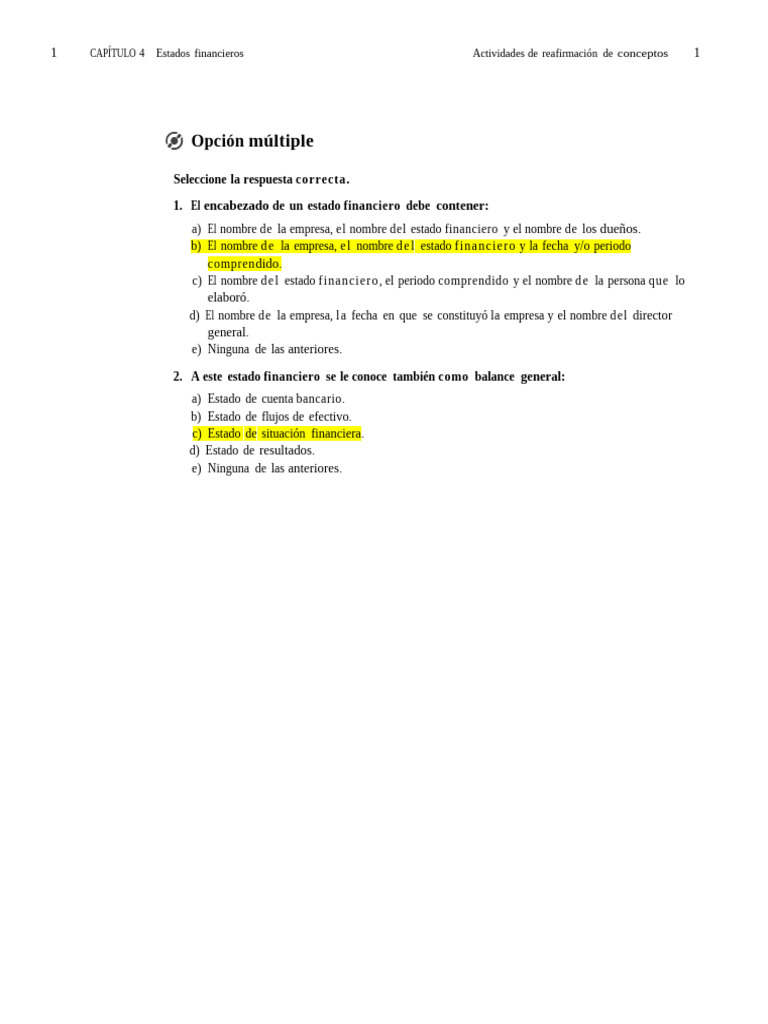 2-Practica Eeff II Parte-Completa Entrega | PDF | Estado financiero | Negocios