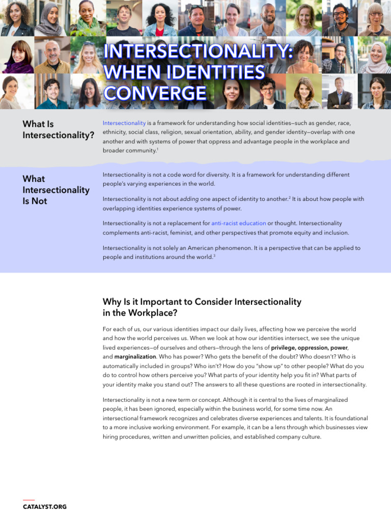 Intersectionality- When Identities Converge | PDF