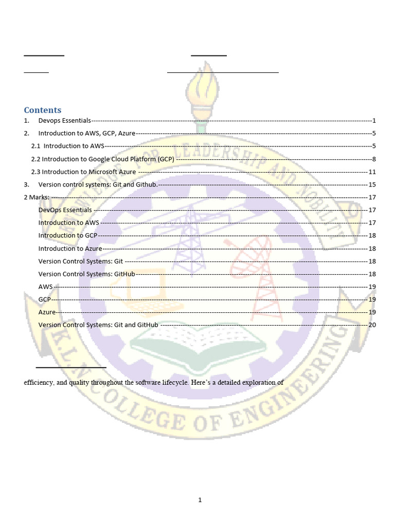 Unit I Introduction To Devops Notes | PDF | Cloud Computing | Microsoft ...