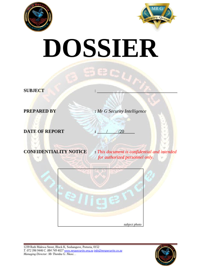 Dossier - Security | PDF