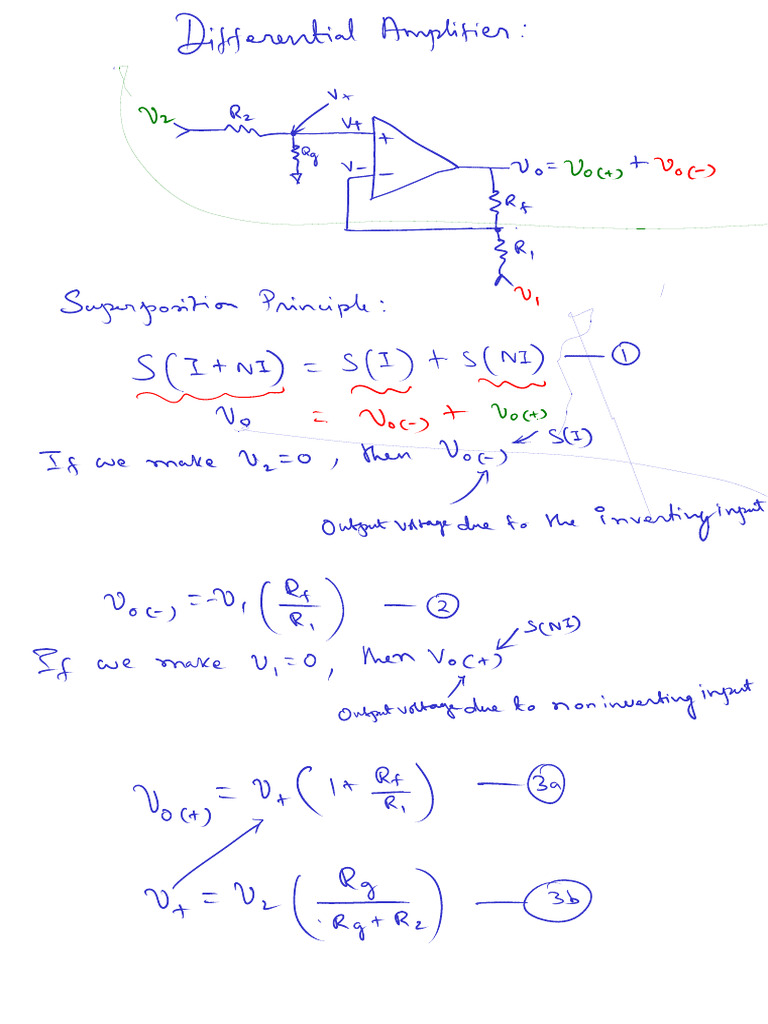 Difference Amplifier | PDF