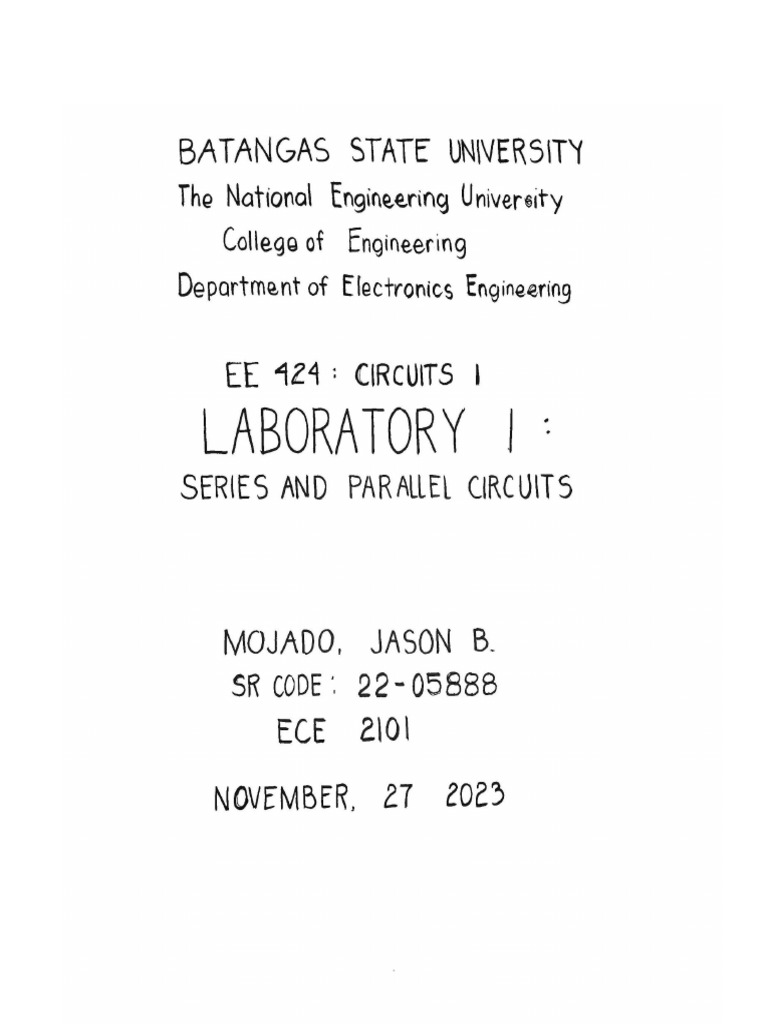 MOJADO_Laboratory 1 | PDF
