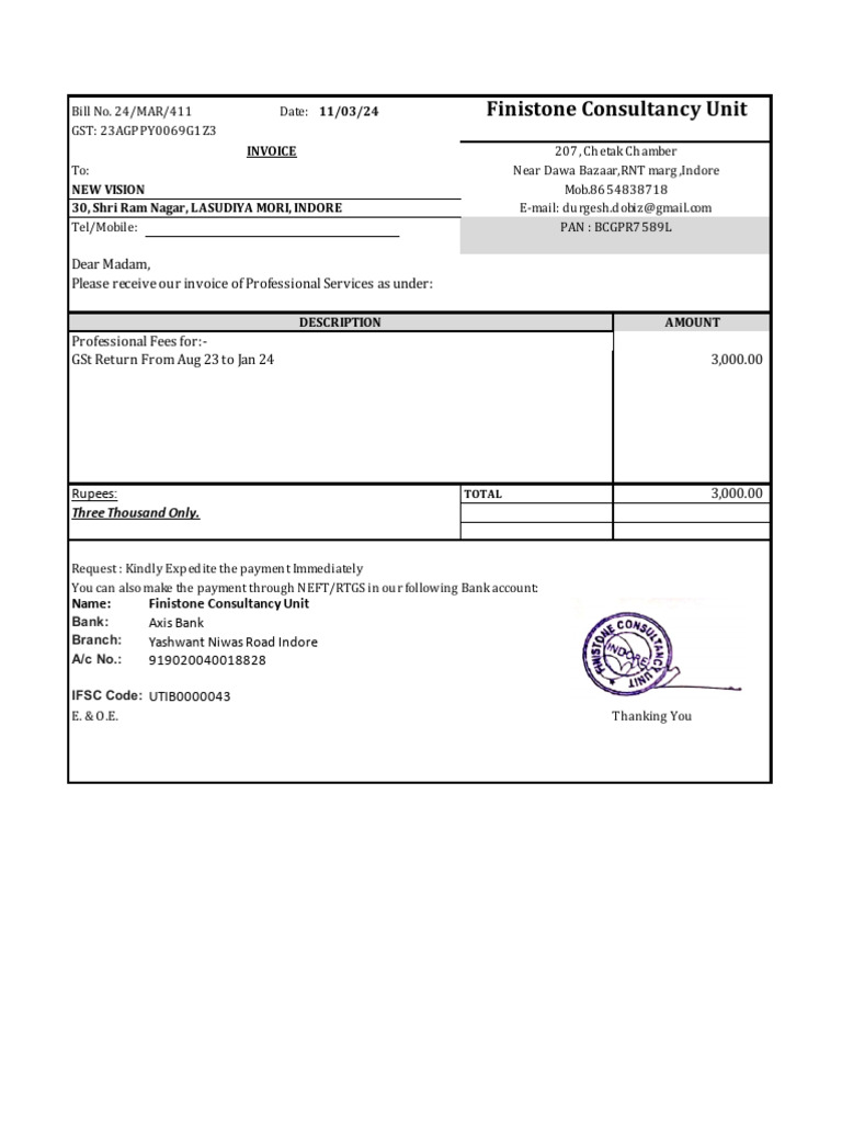 Vision Invoice | PDF