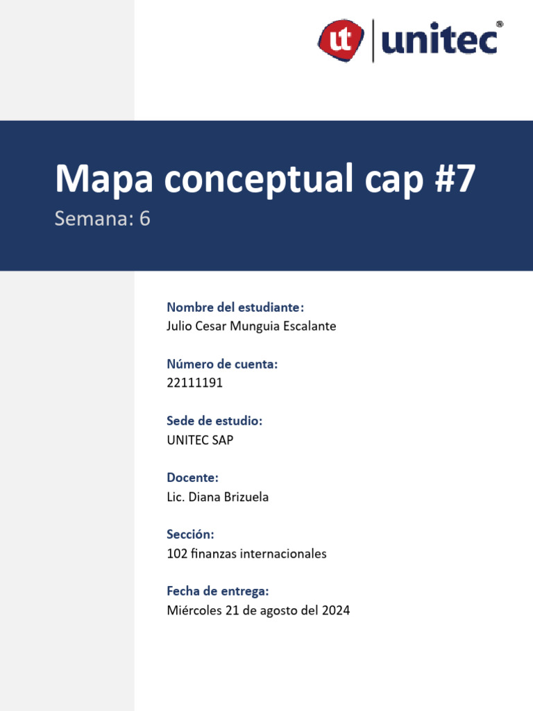 Mapa Conceptual Cap #7 | PDF