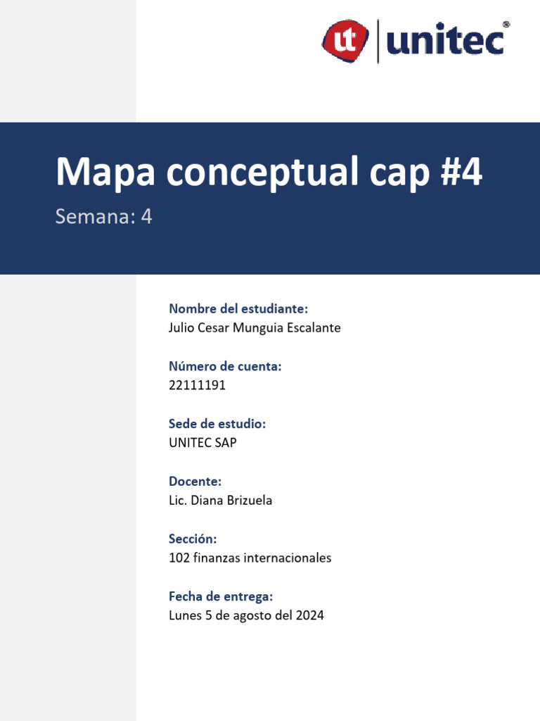 Mapa Conceptual Cap #4 | PDF