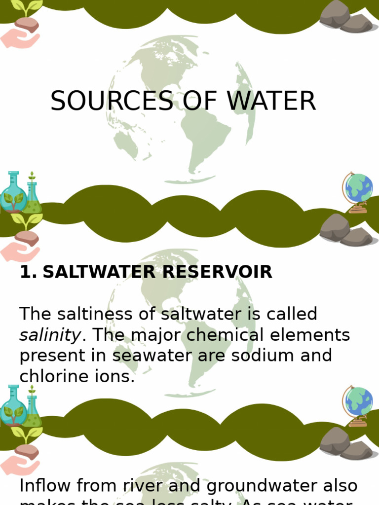Week 7 - ES Sources of Water | PDF