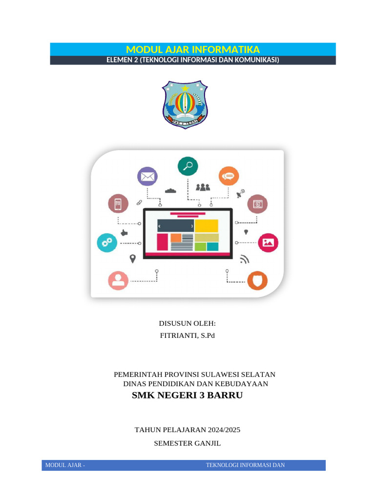 Modul Ajar Informatika Elemen 2 Teknologi Informasi Dan Komunikasi | PDF