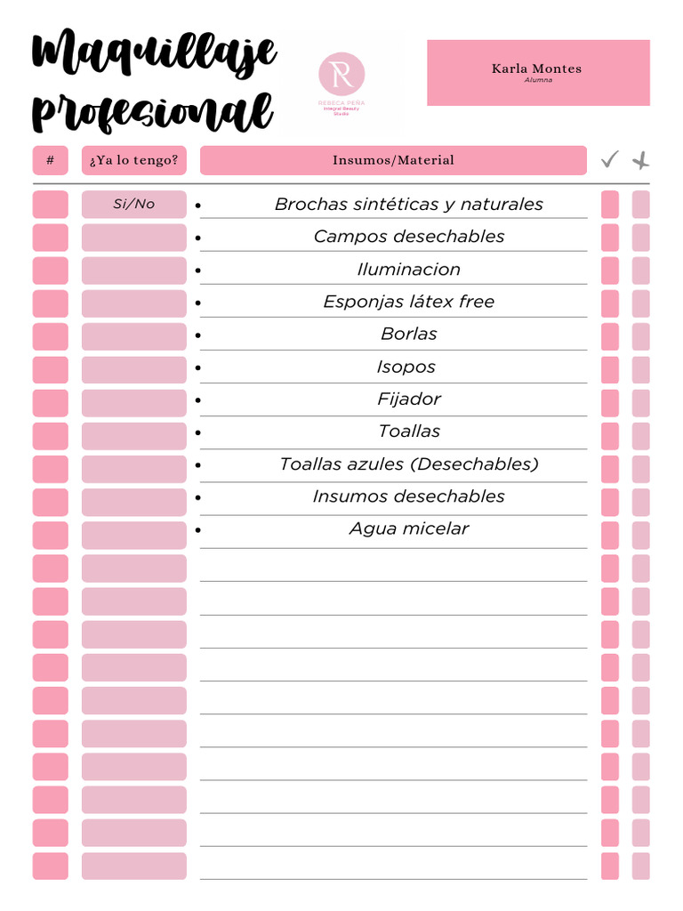 Material Maquillaje Prof. | PDF