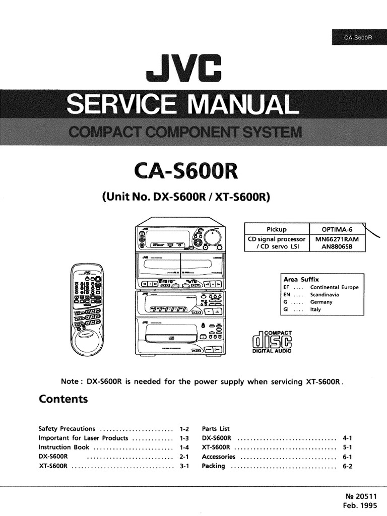 JVC Ca-S600r | PDF