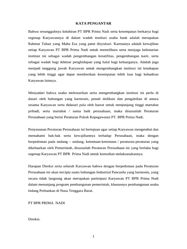 Kata Pengantar | PDF