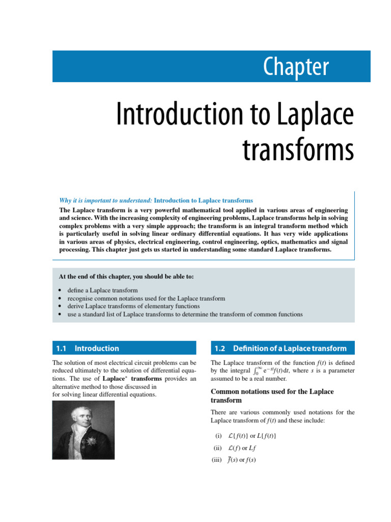 Lec01-Laplace Transform | PDF