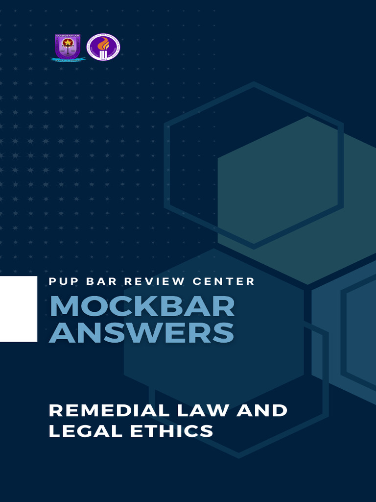 Remedial Law and Legal Ethics | PDF