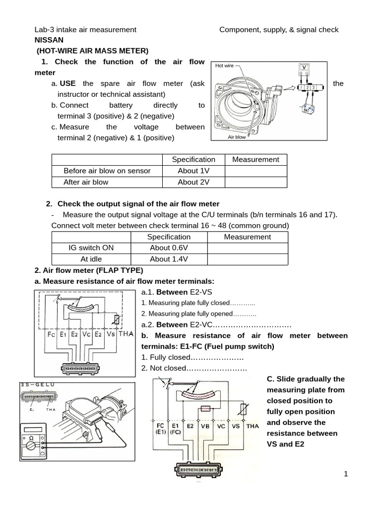 Lab 3 (Intake Air Measurement) | PDF