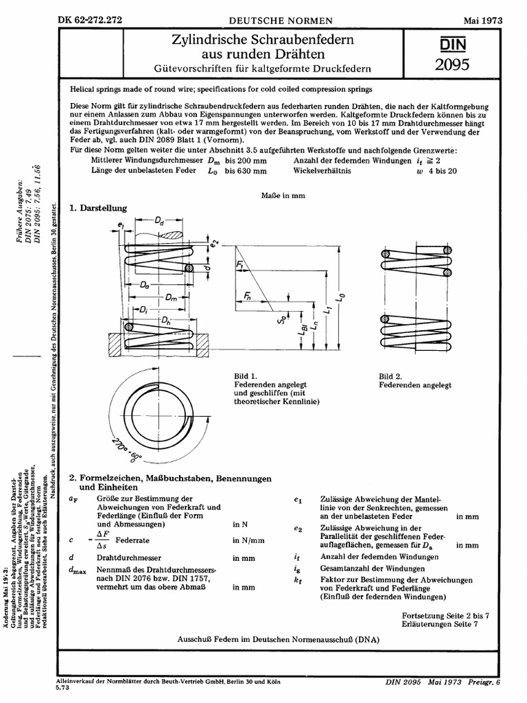 DIN_2095_05.1973 | PDF