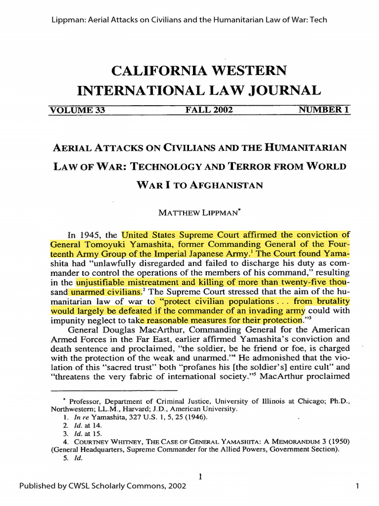 Lippman Article On Aerial Combat | PDF