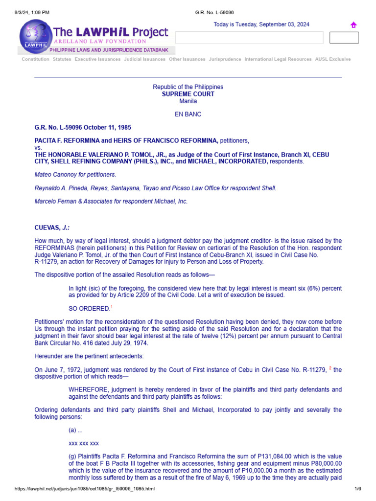 Reformina vs. Tomol | PDF