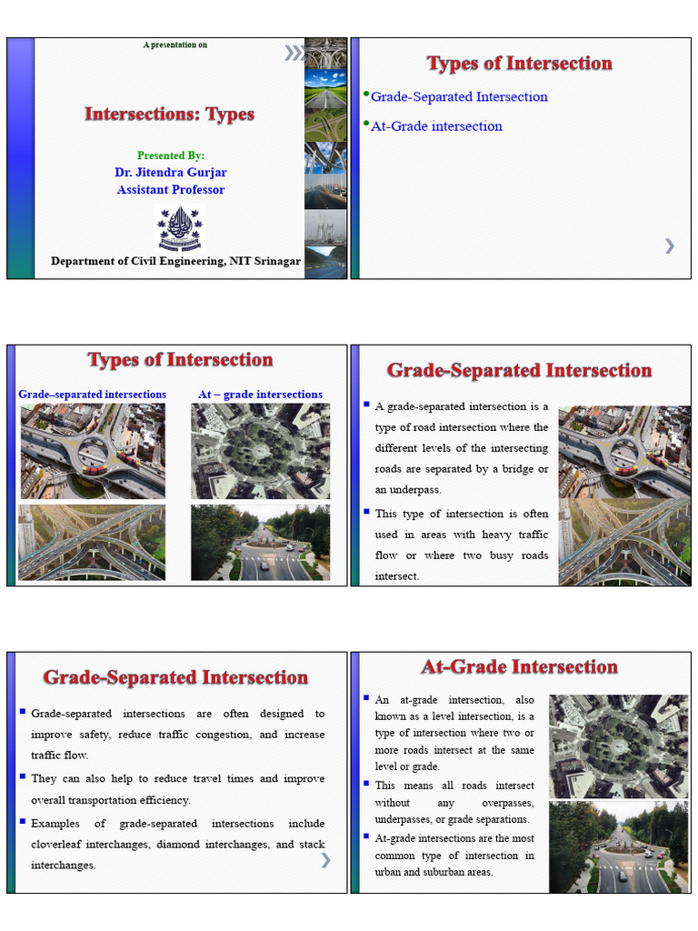 Types of Road Intersections Explained | PDF | Interchange (Road ...