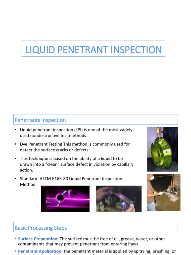 Liquid Penetrant Inspection | PDF