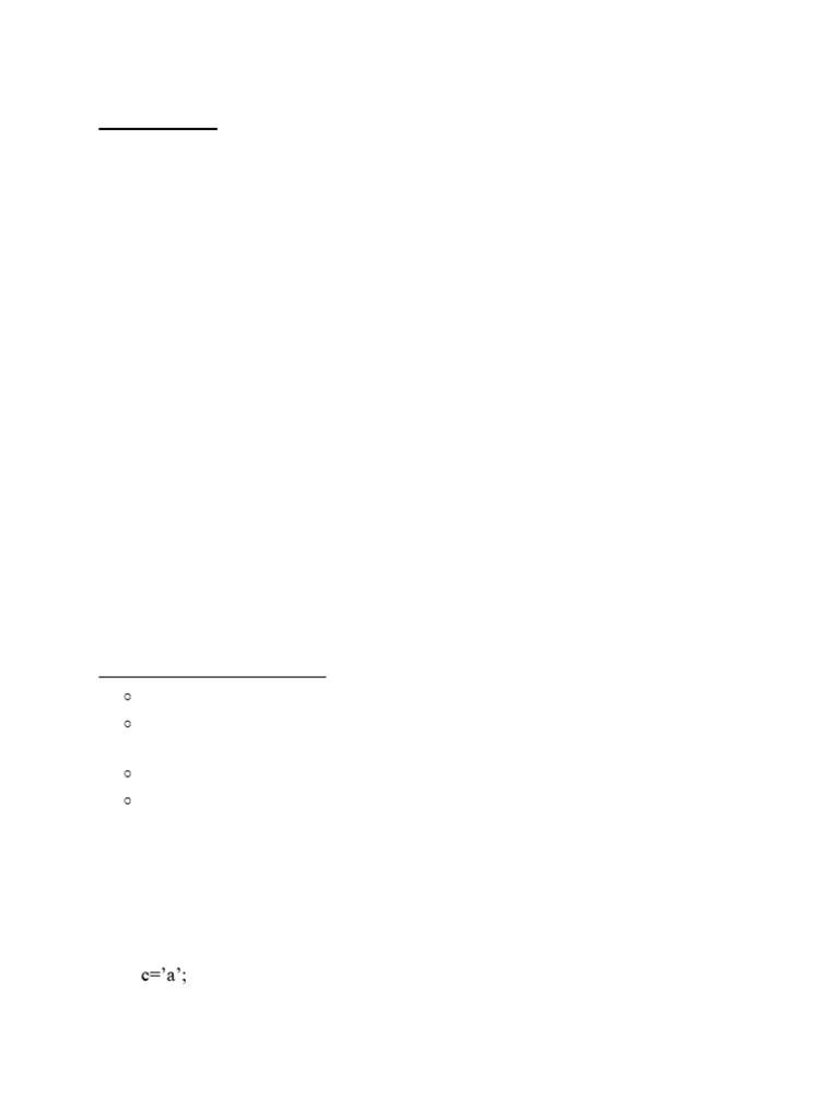 2.data Types & Variables in C | PDF