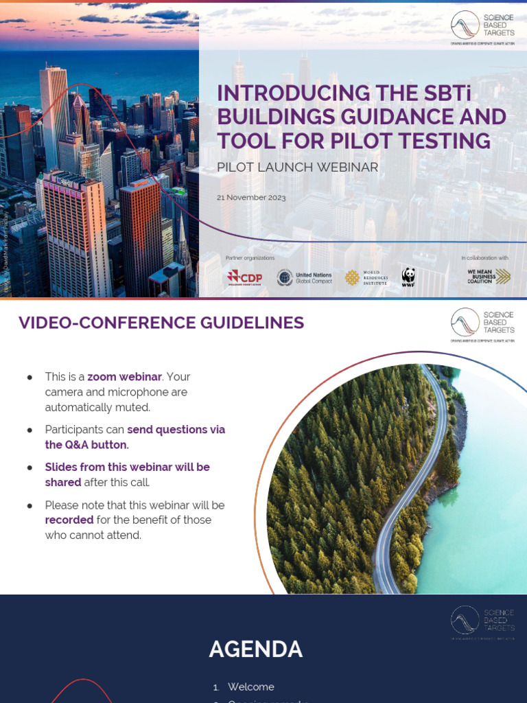 FINAL Buildings Pilot Testing Webinar Slide Deck | PDF