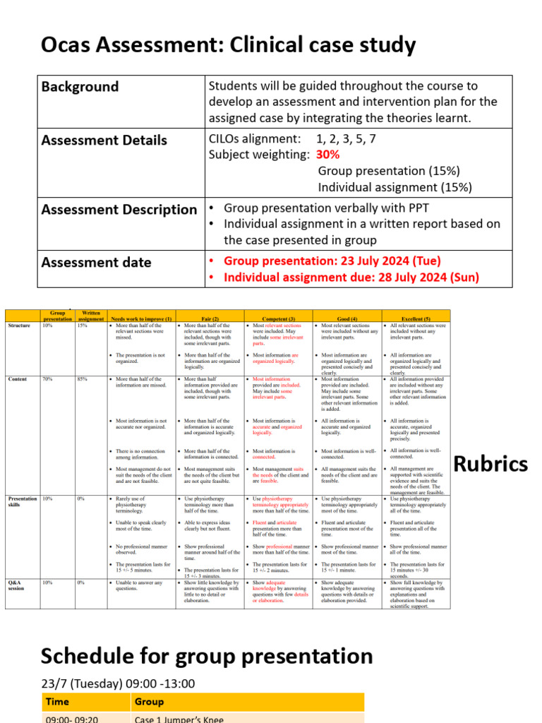 Assessment Explain - Students - 2024 | PDF