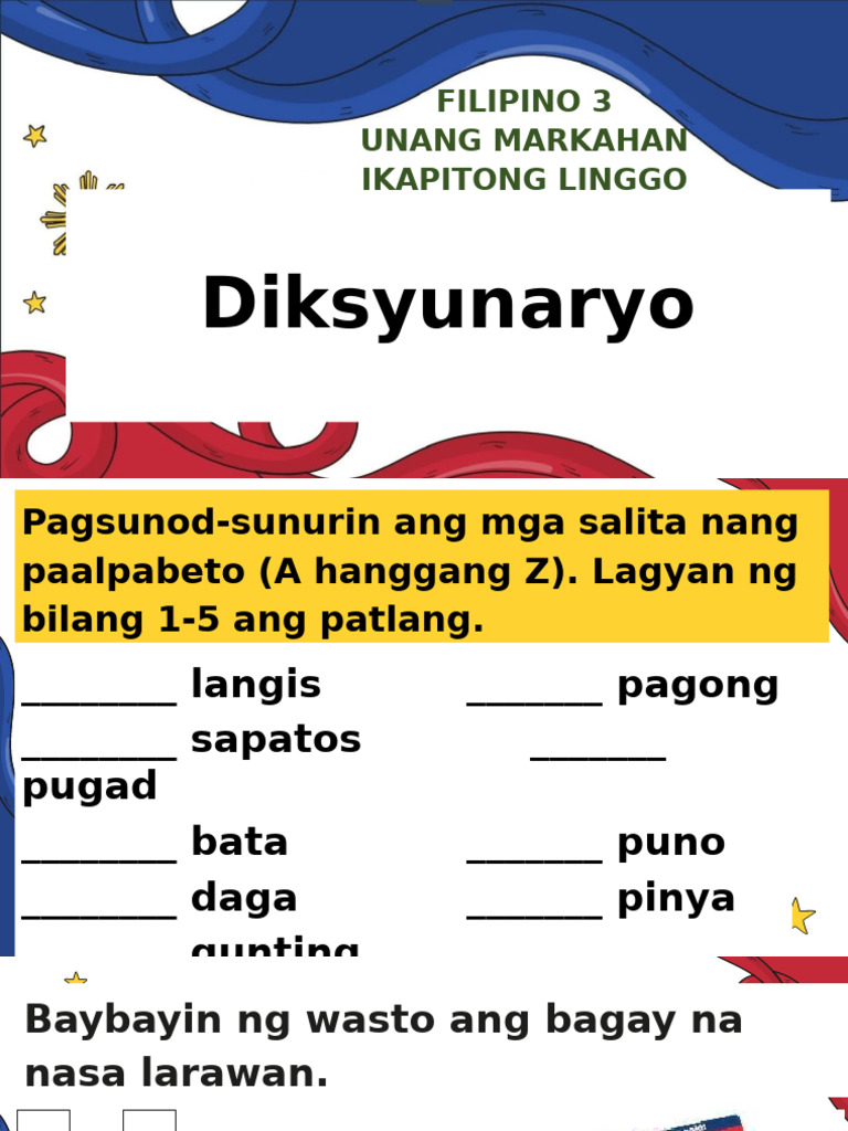 Q1 - Fil - WK6 Diksyunaryo | PDF