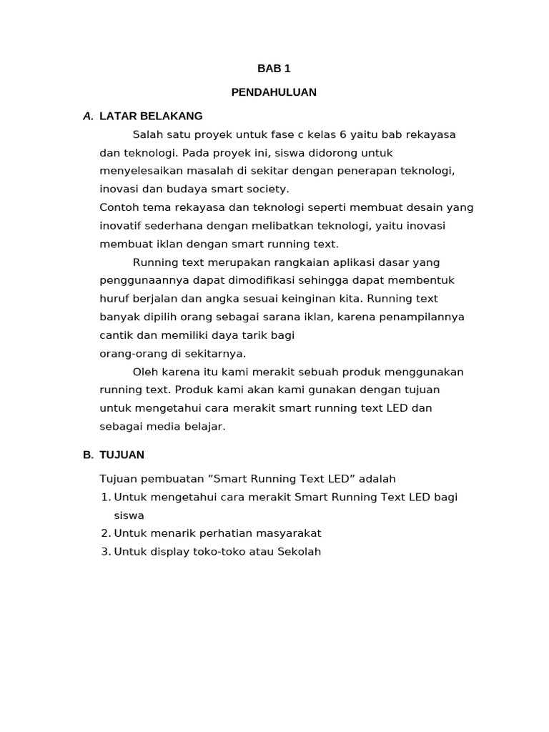 Laporan P5 tekno | PDF