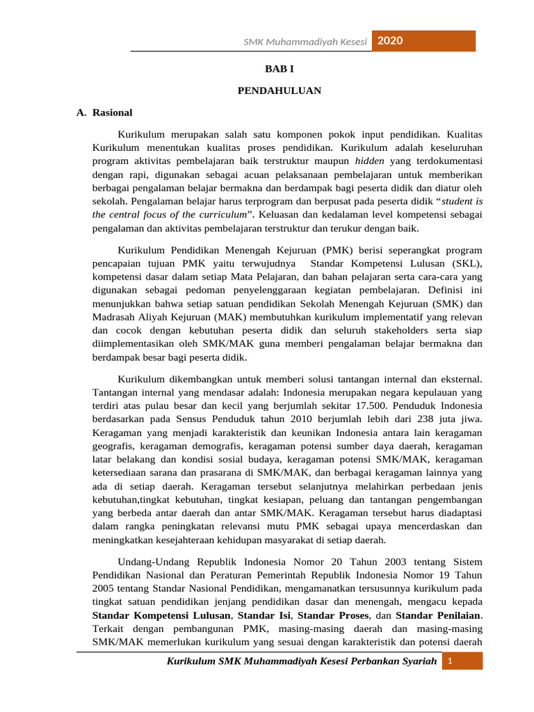 KTSP Pbs 2020 2021 | PDF