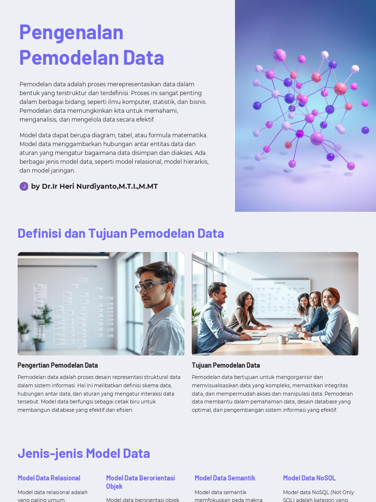 Pemodelan Data: Definisi dan Tujuan | PDF | Komputer | Teknologi & Rekayasa