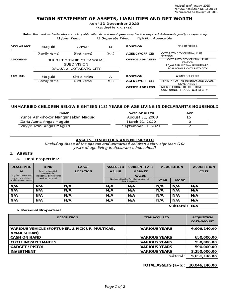 Saln 2023 Fo3 Maguid 2final | PDF