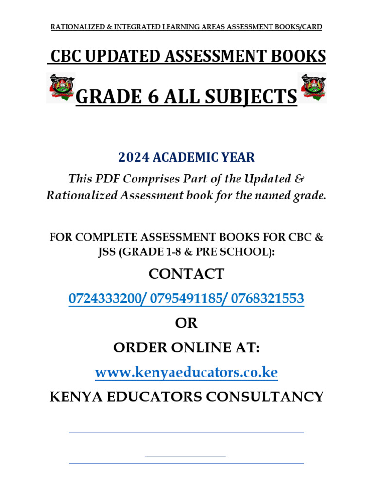 Grade 6 Assessment Book | PDF