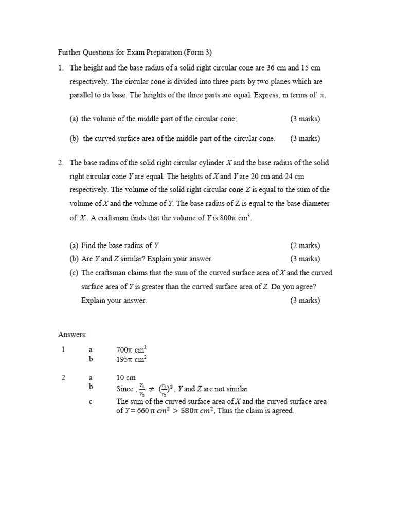 Further Questions For Exam Preparation | PDF
