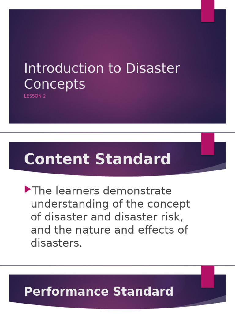 Understanding Disaster Concepts and Risks | PDF | Hazards | Risk