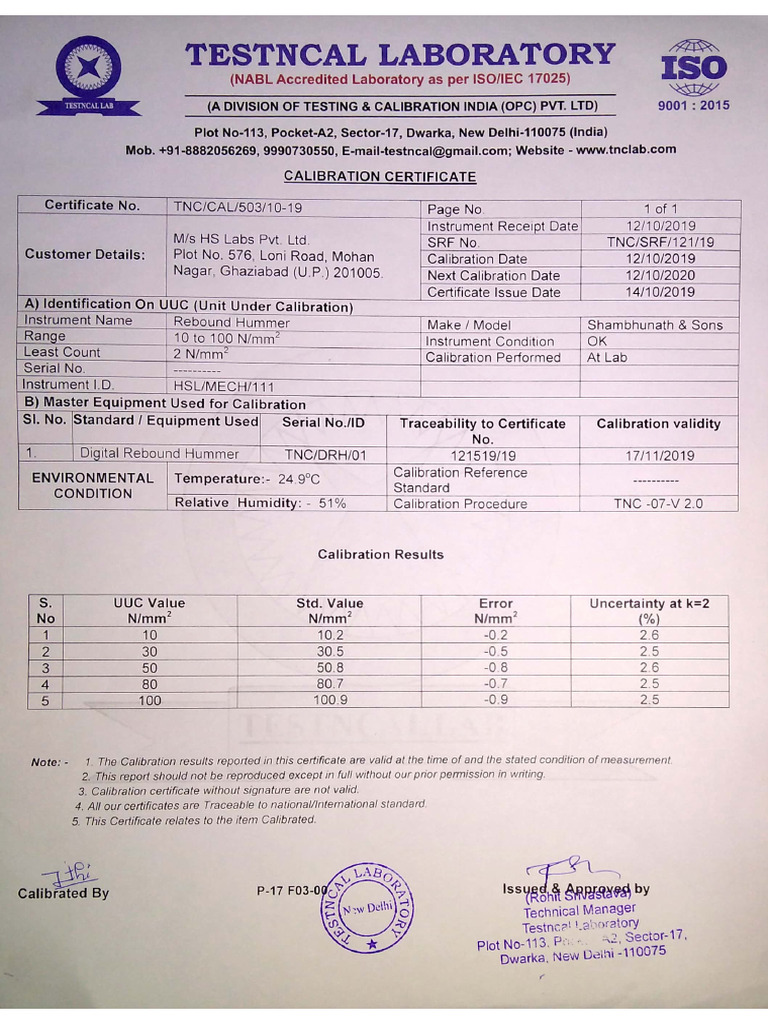 Rebound Calibration | PDF