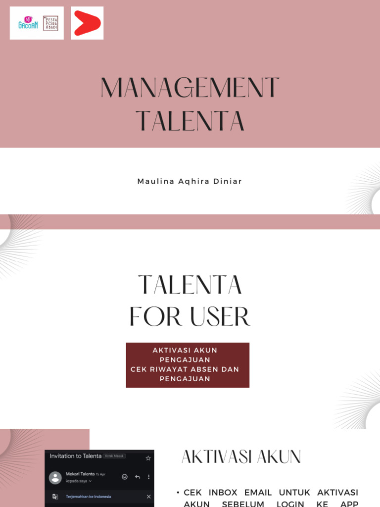 Training Talenta For User | PDF
