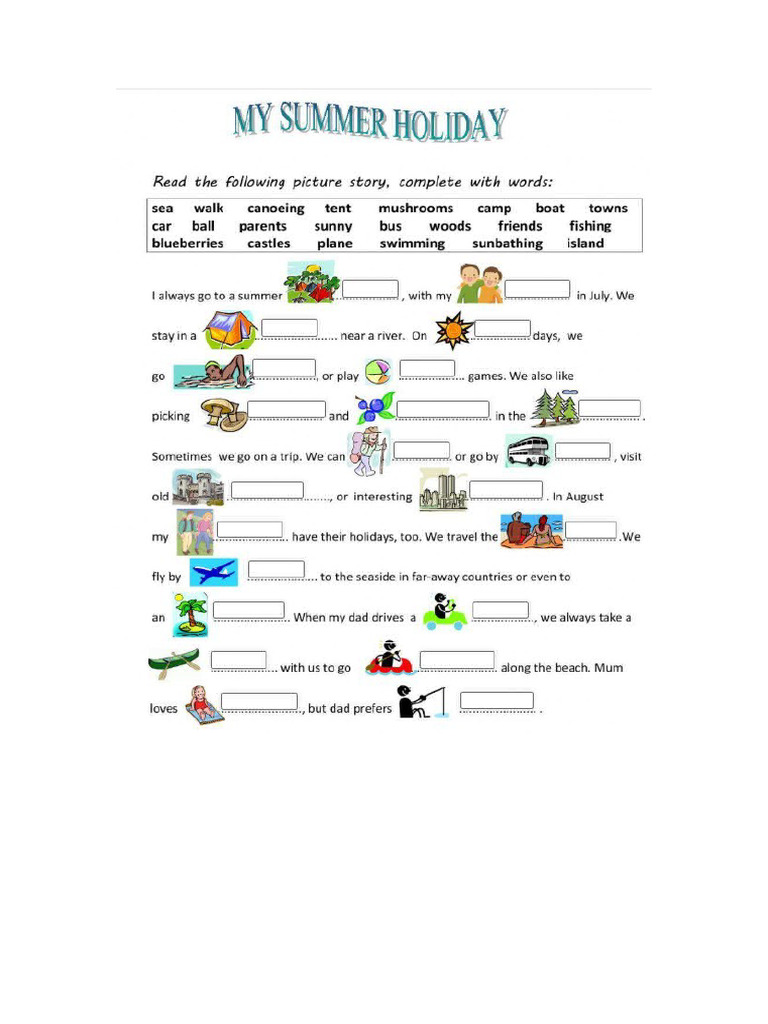 My Summer Holidays | PDF