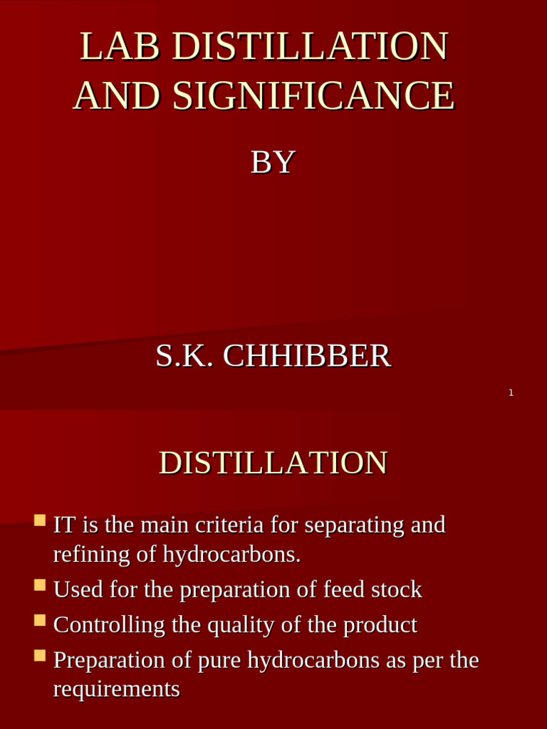 DISTILLATION | PDF | Distillation | Gas Chromatography