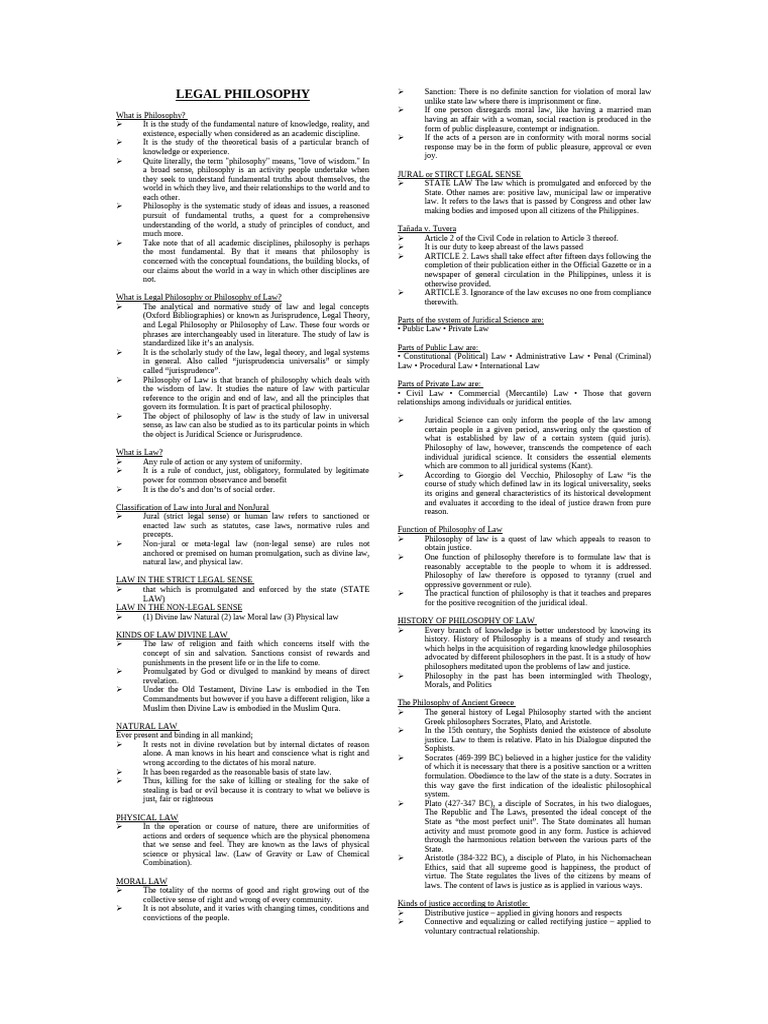 Legal Philosophy | PDF