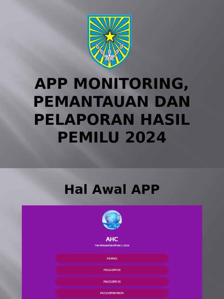 App Desk Pemilu 2024 Presentasi | PDF