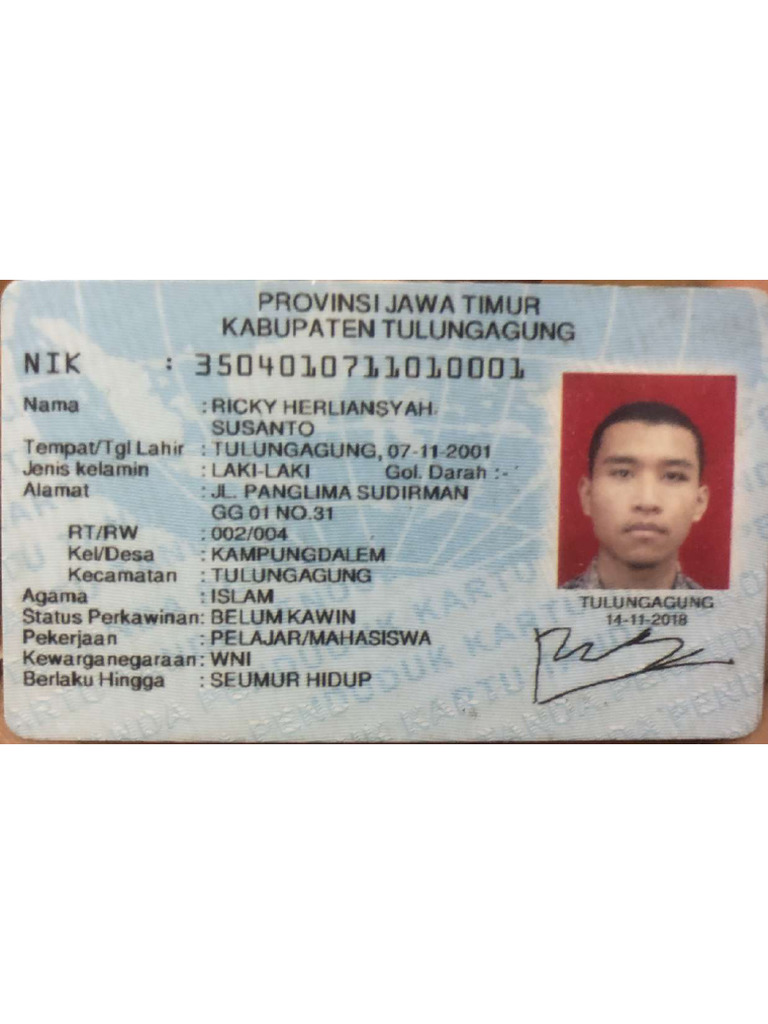 KTP Ricky Herliansyah Susanto | PDF