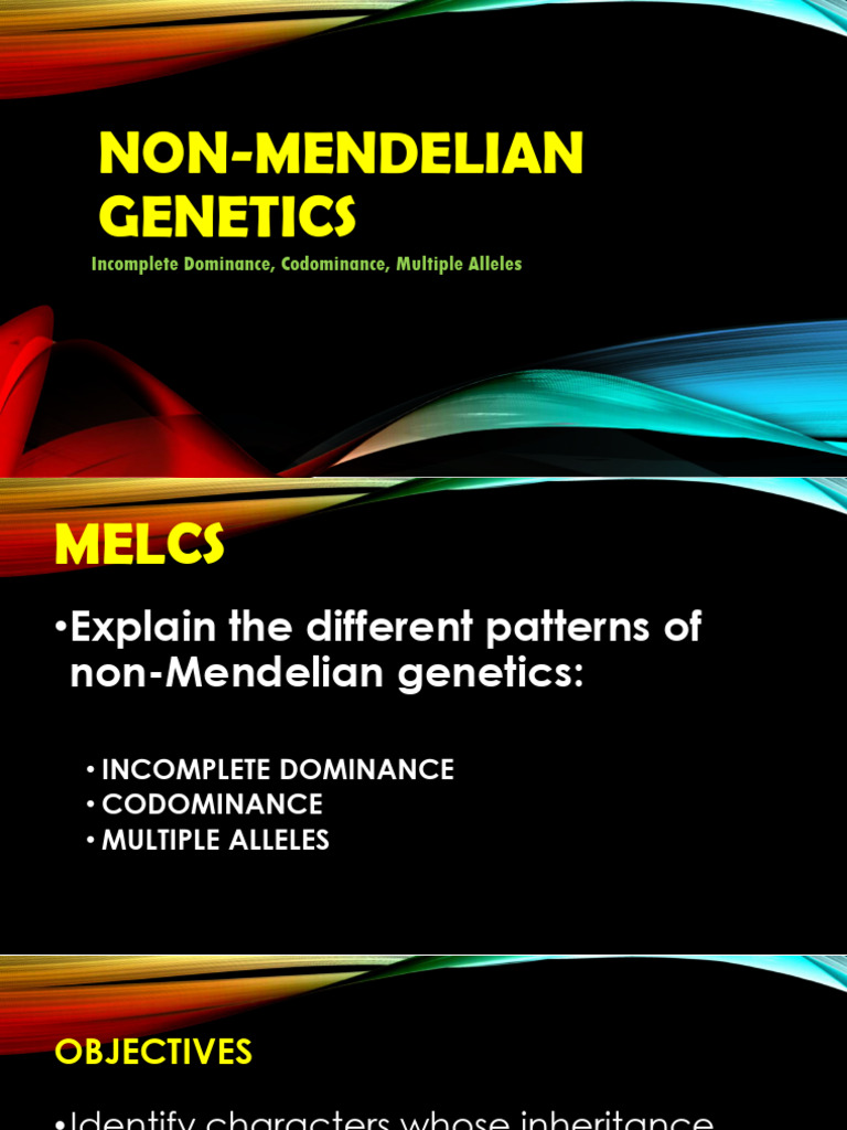 Q1WK3 Incomplete Dominance and Codominance and Multiple Alleles | PDF
