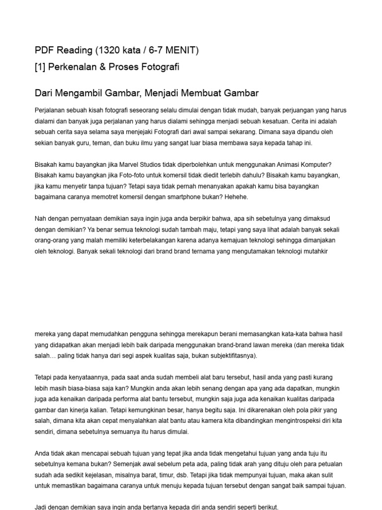 Perkenalan Kamera | PDF