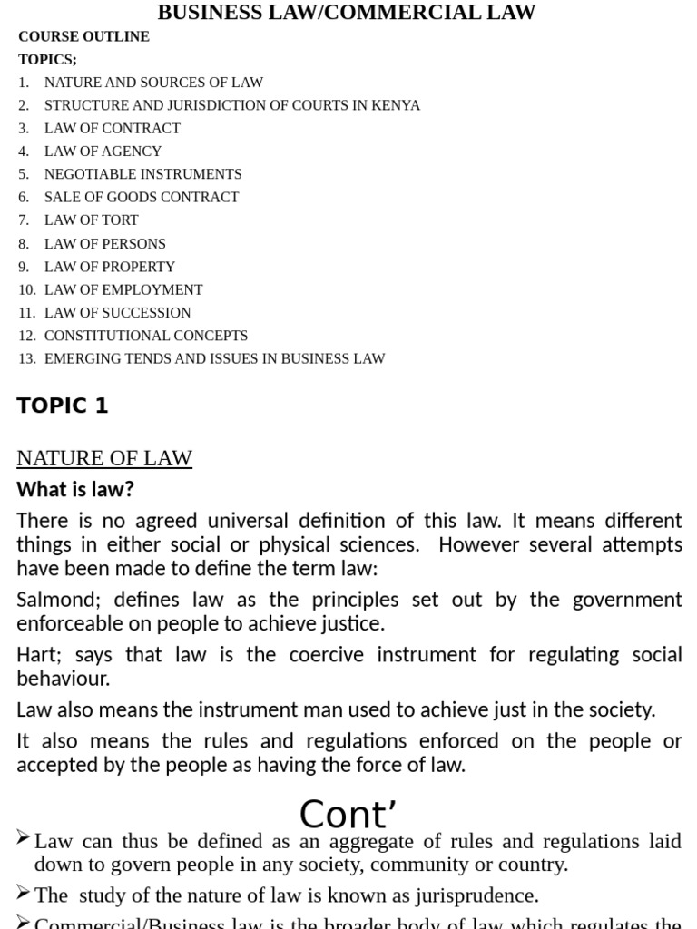 BUSINESS LAW-powerpoint (Autosaved) | PDF