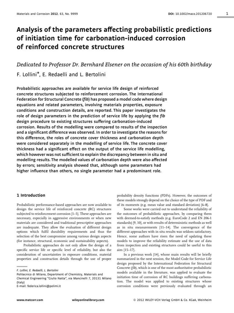 Analysis of The Parameters Affecting Probabilistic Predictions of Initiation Time For ...