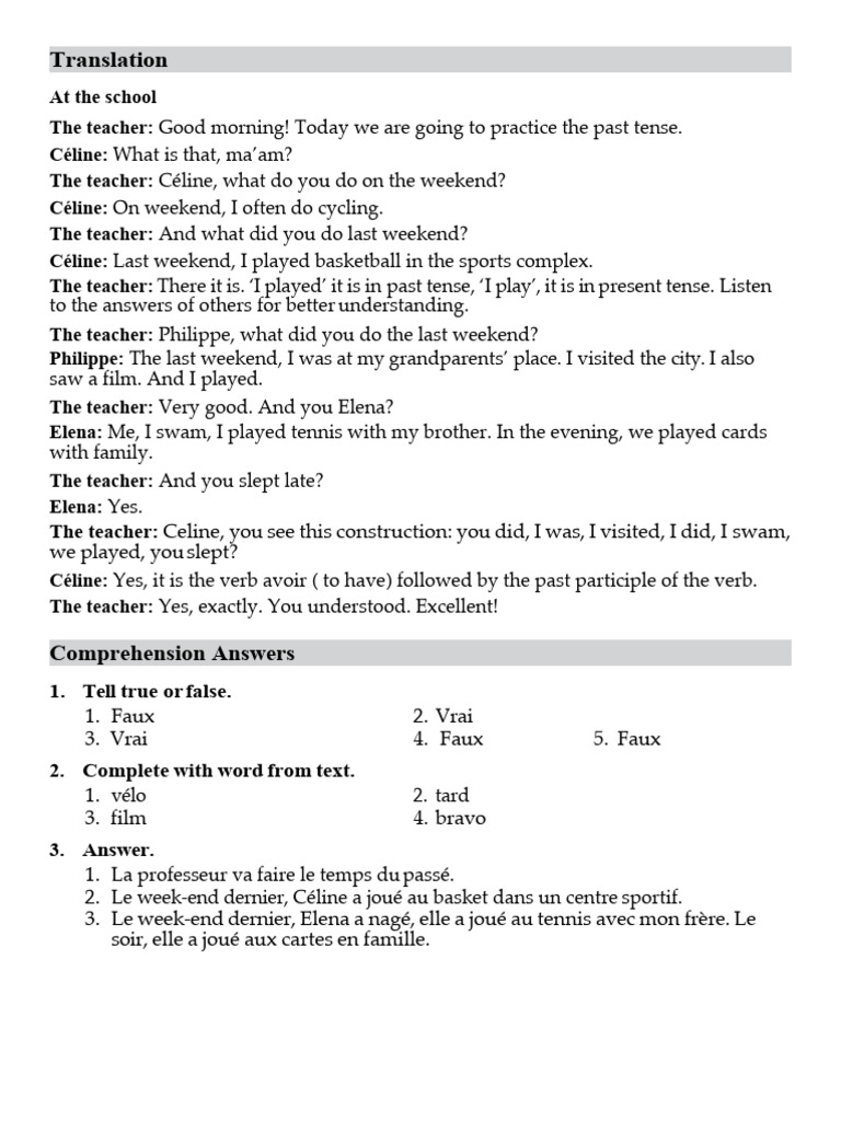 French Chapter 5 | PDF