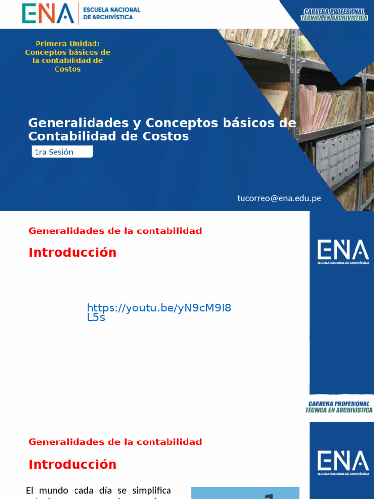 Generalidades y Conceptos básicos de Contabilidad de Costos | PDF