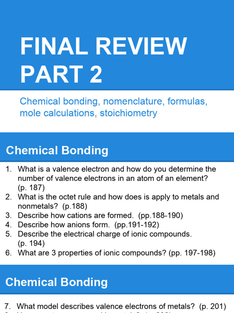 Final Review Part 2 | PDF